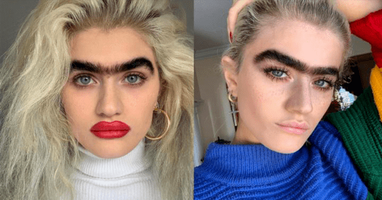 Ce mannequin a arrêté de s’épiler et assume fièrement son monosourcil