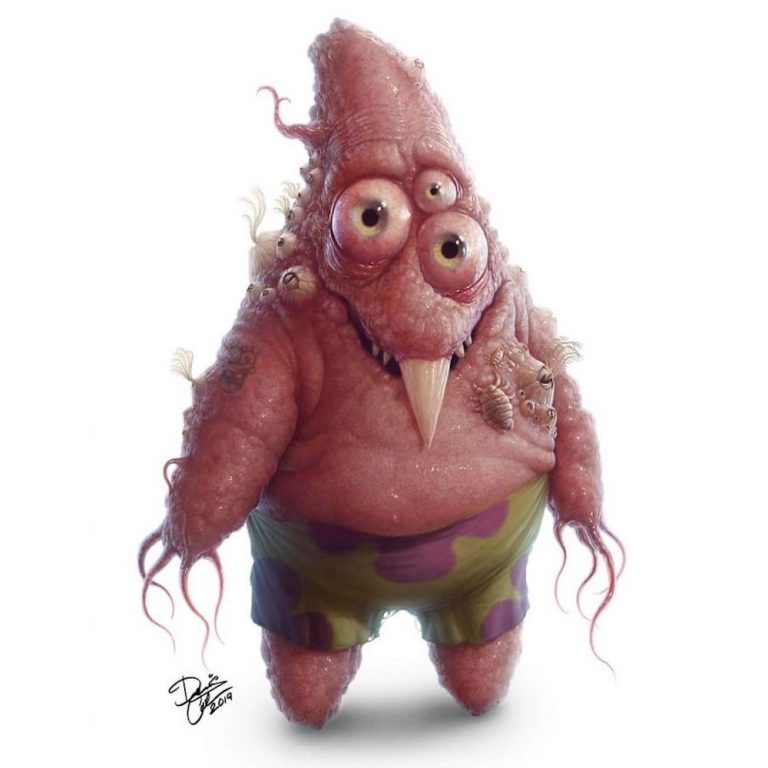 Il transforme les personnages célèbres de dessins animés en créatures ...