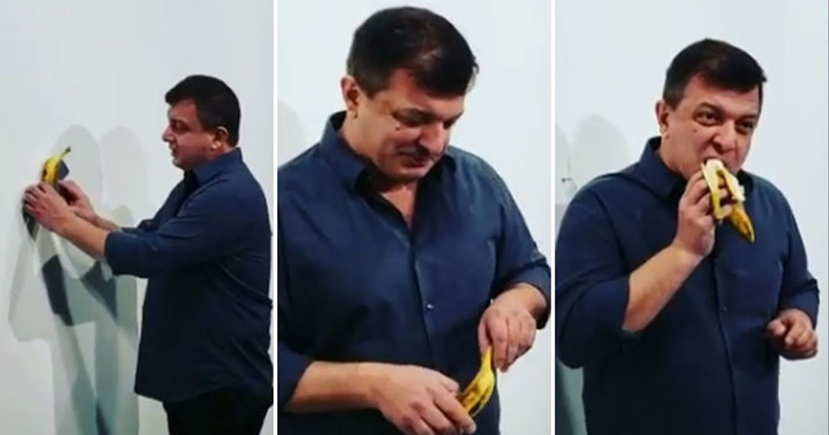 David Datuna, l’homme qui a mangé la banane à 120.000 dollars, s’explique