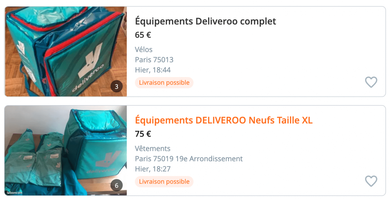 Les kits de livreurs Deliveroo ou Uber Eats : la nouvelle magouille ...