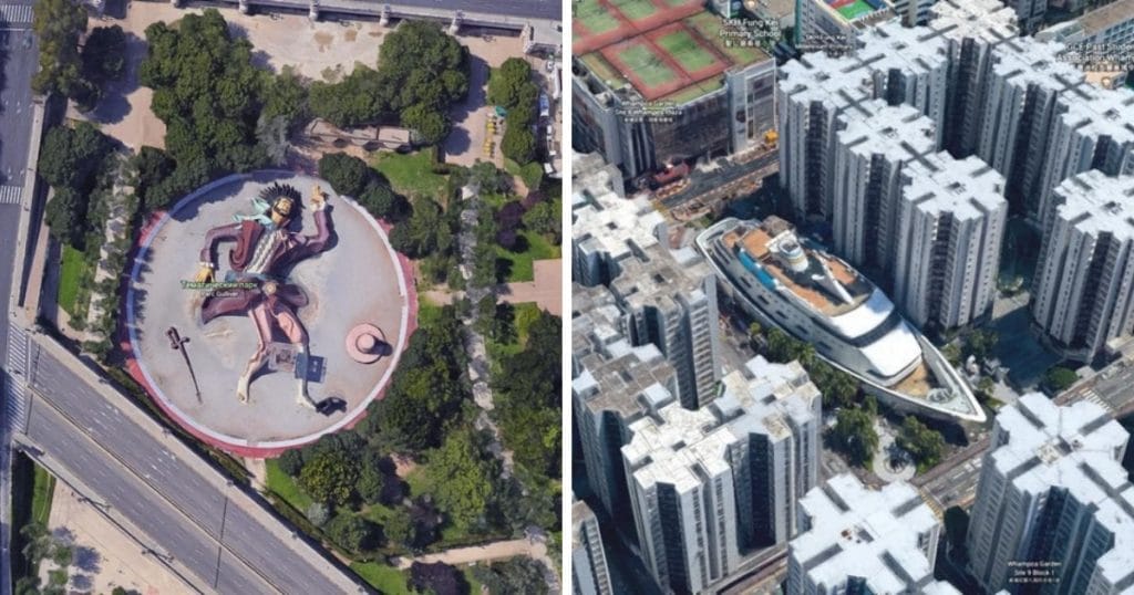 10 lieux étranges trouvés par hasard sur Google Maps