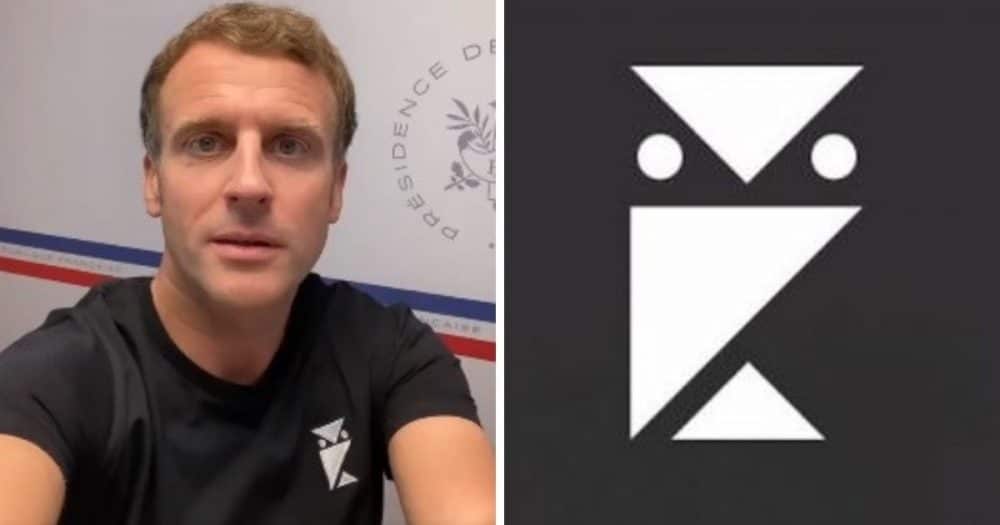 Emmanuel Macron : Le mystérieux logo sur son tee-shirt suscite les ...