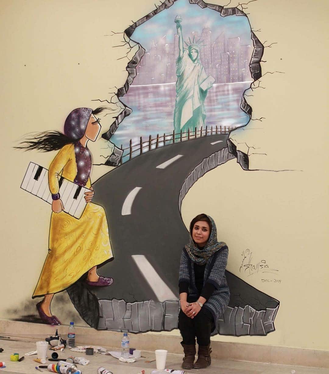 40 œuvres bouleversantes de Shamsia Hassani, la première femme artiste ...