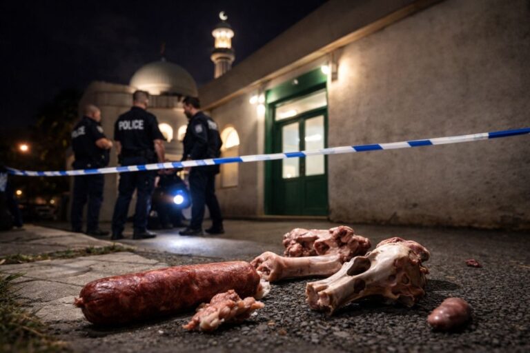 Un ancien élu RN en garde à vue après avoir déposé du saucisson de porc ...